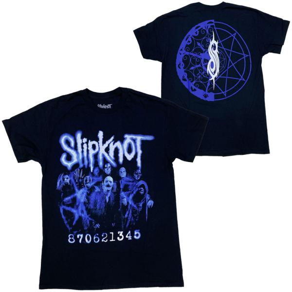 SLIPKNOT・スリップノット・MEMBER NUMBERS PHOTO・USA版・Tシャツ・ バンドTシャツオフィシャル商品　正規ライセンス商品ボディ：一般的な厚さのボディカラー：ブラック素材：コットン100％●ご注意：実物と色等が多少...
