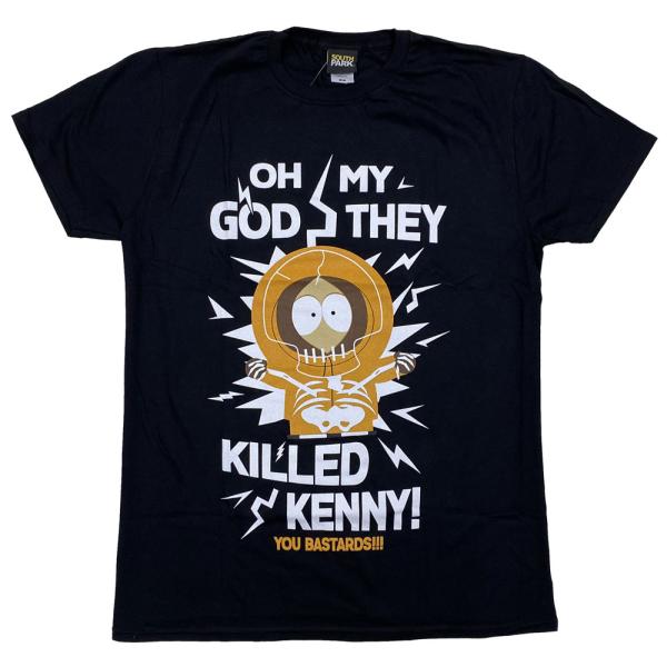 SOUTH PARK・サウスパーク・THEY KILLED KENNY・Tシャツ・ キャラクターTシャツ ・オフィシャルTシャツボディ：やや薄めの柔らかい今風のボディになります。カラー：ブラック素材：コットン100％ご注意：実物と色等が多少...
