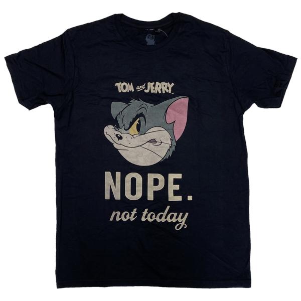 トムとジェリー・TOM &amp; JERRY・NOT TODAY・Tシャツ・ 映画Tシャツ ・アニメTシャツオフィシャル商品　正規ライセンス商品初期のトム！古具風にプリントされています。ボディ：やや薄めの柔らかい今風のボディになります。カ...