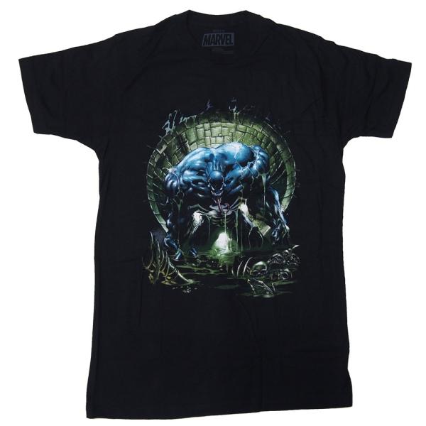 VENOM・ヴェノン・SEWER ・Tシャツ・スパイダーマン・MARVEL COMICS・マーヴェル コミック・Tシャツ カラー：ブラック素材：コットン100％ご注意：実物と色等が多少異なる場合があります。他サイト及び、店頭販売の為、売り切...