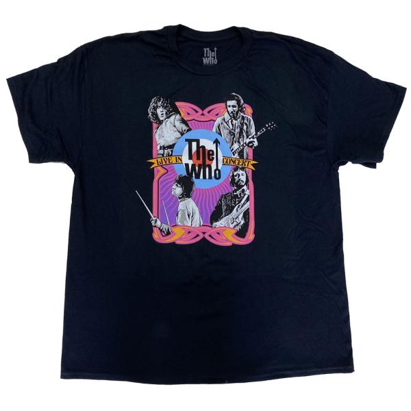 サイズ表記ミス・THE WHO・ザ フー・LIVE IN CONCERT・XLサイズ・USA版・Tシャツ・ロックTシャツ・バンドTシャツオフィシャル商品　正規ライセンス商品サイズ表記はLサイズですが、実際はXLサイズの大きさです。ボディ：ヘ...
