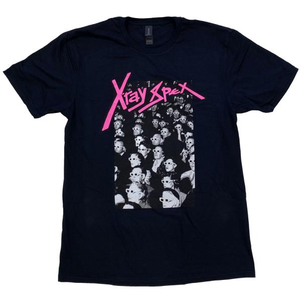 X・レイ・スペックス・X-RAY SPEX・3D CINEMA・Tシャツ・ロックTシャツオフィシャル商品　正規ライセンス商品ボディ：やや薄めの柔らかい今風のボディ素材：コットン100％カラー：ブラックご注意：実物と色等が多少異なる場合があり...