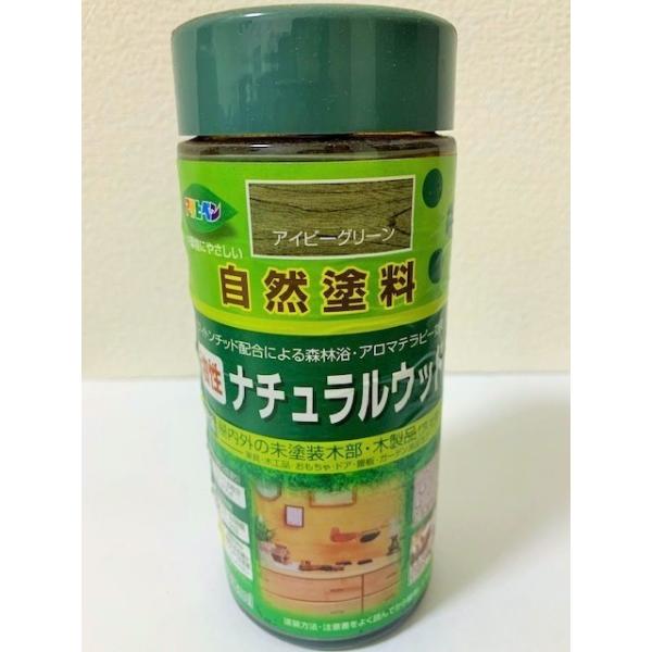 特価品につき瓶に汚れ傷等がございます●商品名アサヒペン　油性　ナチュラルウッド　300ml　アイビーグリーン●商品詳細【塗り面積】 1.8〜2.7m2（畳1.1〜1.6枚分）2回塗り【乾燥時間】 夏季：12時間〜24時間、冬期：1〜2日【用...
