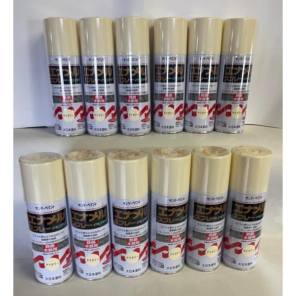 特価品のため汚れがある場合がございます●商品名サンデーペイント　エナメルスプレー exceed　420ml　アイボリー　12本セット●商品詳細【塗り面積（2回塗り）】約1.6〜2.2m2　(タタミ約1〜1.3枚分）【乾燥時間（表面乾燥）】：...