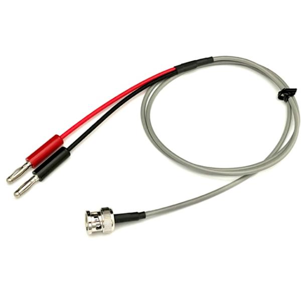 ●BNCプラグ⇔バナナプラグ赤・黒(マル信無線MK-621)●国内メーカー1.5D-2V同軸ケーブル●　