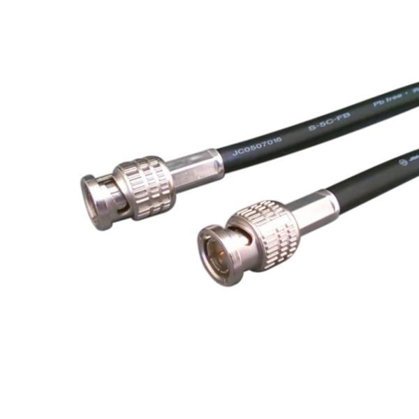 BNCプラグ両端付HD-SDIケーブル●カナレ製75ΩBNCプラグ両端付●国内メーカーS5C−FB同軸ケーブル●固定配線用