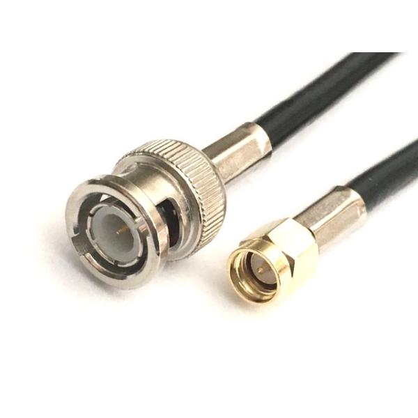 ●BNCオスーSMAオスプラグ　変換ケーブル圧着加工 ●国内メーカー50ΩRG58A/U同軸ケーブル商品は加工済みなのですぐにお使いいただけます　