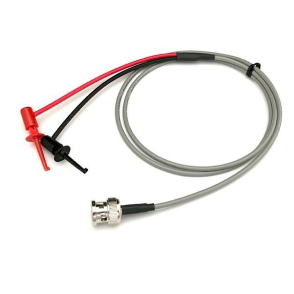 ●BNCプラグ⇔ICクリップ小 赤・黒●国内メーカー1.5D-2V同軸ケーブル　