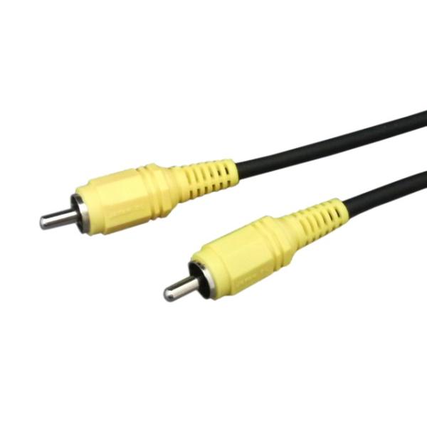 ＲＣＡピンケーブル映像用1ｍ・ＡＶ機器間の映像接続に●RCAプラグＬ型（黄）←→RCAプラグ（黄）●ゲーム機器・液晶テレビ・ゲームセレクター・ＨＤＤレコーダー・ビデオレコーダー・DVDプレーヤーなどの接続用ビデオケーブル(撚り線)●グリップ...
