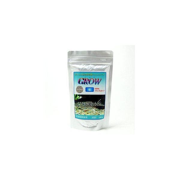 クリックポスト又は、ゆうパケットでの発送です。【フィッシュフード/餌/シュリンプ用品】グロウEのクランブルタイプは、中型プレコ等に適したサイズです。魚の健康と良好な水質を追求。ビタミン・ミネラルの豊富な海藻を多量に使用し消化吸収の難しい小麦...