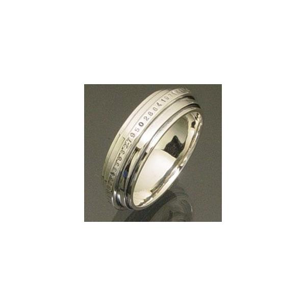 メンズシルバーアクセサリーブランド [ ケンブラッド ] Silent majyority Series 指輪 リング円周率が刻まれたシンプルなリング、ペアリングとしてもお薦め。指に着用した際にしっとりとなじむつけ心地。※付属品は予告なく変...