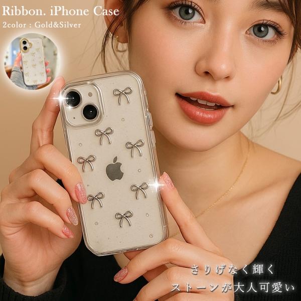 iPhone16e クリアケース iPhone15リボンケース iPhone16 ケース おしゃれ スマホケース iPhone14 proケース iPhone15pro max 韓国ケース iPhone14 13透明 ケース[ アイテム詳細...
