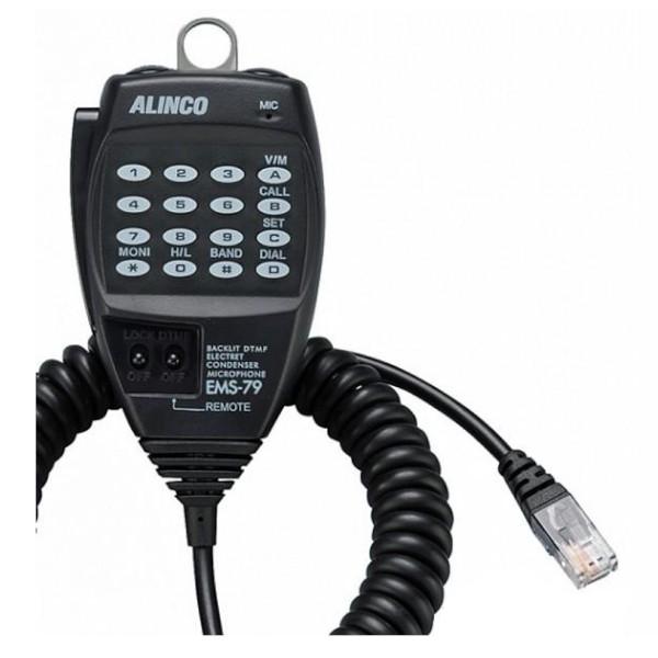 【インボイス対応済】VFOとメモリー切り替え他基本操作のリモコン、周波数直接入力、DTMFトーンエンコードなどができる照明キーパッド付きエレクトレットコンデンサマイク【適合機種】アマチュア無線(モービル)・DR-735D・DR-735H