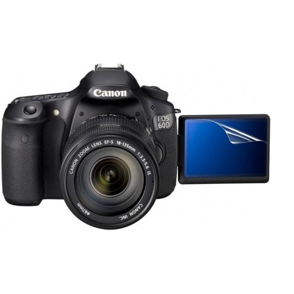 対応機種 :Canon EOS 60D/60Da/600D種類：高光沢タイプ素材:ポリカーボーネット樹脂生産元：中国パッケージ内容：保護フィルム*1枚＋クリーニングクロス*1枚＋ホコリ取りシート*1枚＋気泡抜きヘラ*1枚 ※パッケージのデザ...