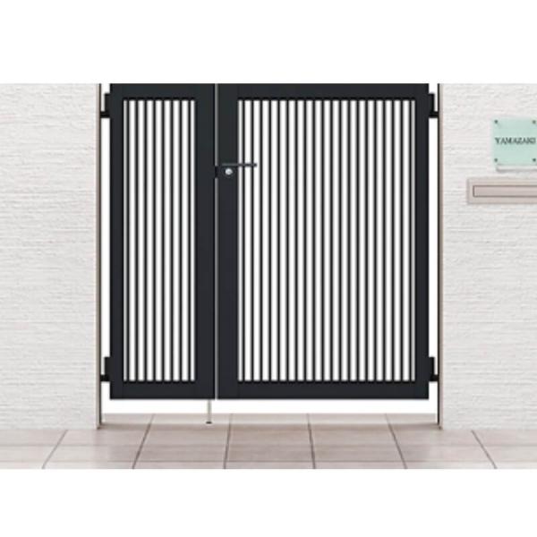 【商品情報】シリーズ：開き門扉AB仕様：親子仕様 埋込使用 サイズ：呼称04・08-10 扉寸法W1200(400+800)×H1000mm【シリーズ情報】スタンダードに、ワンランク上のクオリティを。スタンダードにさらなる進化をもたらすため...