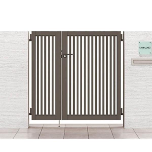 【商品情報】シリーズ：開き門扉AB仕様：親子仕様 柱使用 サイズ：呼称04・08-12 扉寸法W1200(400+800)×H1200mm【シリーズ情報】スタンダードに、ワンランク上のクオリティを。スタンダードにさらなる進化をもたらすために...