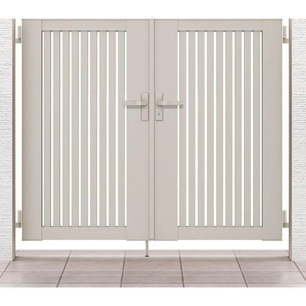 【商品情報】シリーズ：開き門扉AB仕様：両開き 柱使用 サイズ：呼称09-14 扉寸法W1800(900+900)×H1400mm【シリーズ情報】スタンダードに、ワンランク上のクオリティを。スタンダードにさらなる進化をもたらすために、デザイ...