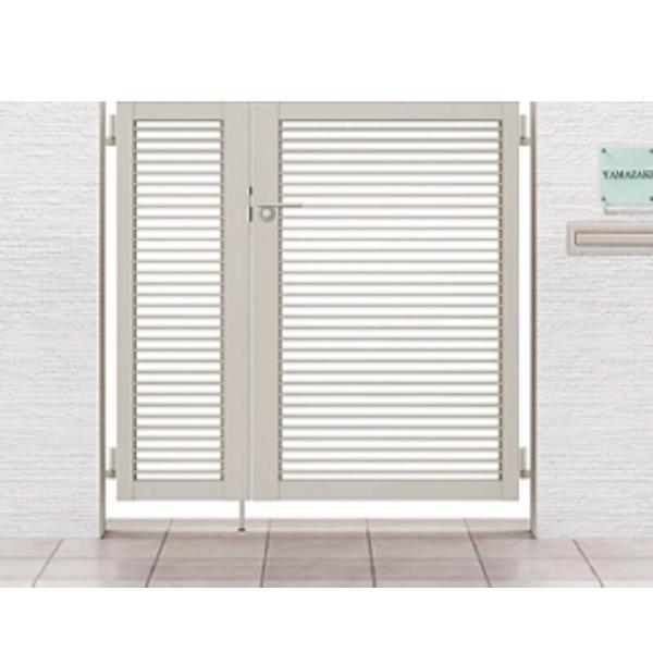 【商品情報】シリーズ：開き門扉AB仕様：親子仕様 埋込使用 サイズ：呼称04・08-10 扉寸法W1200(400+800)×H1000mm【シリーズ情報】スタンダードに、ワンランク上のクオリティを。スタンダードにさらなる進化をもたらすため...