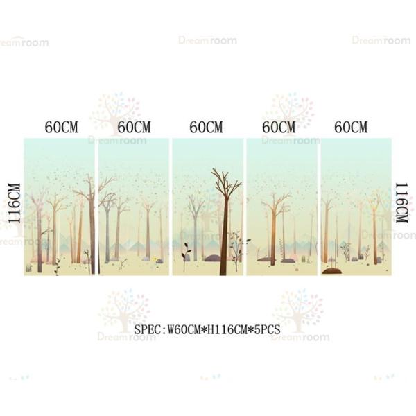 ◆カラー/パターン：半透明タイプG-270【サイズ：　60×116cm×５パターンSET】 ◆接着面：糊付き◆特殊加工：　防水/耐水加工済◆素材　：PVC(ポリ塩化ビニル)◆使用前、貼る場所をキレイにしてからお貼りください。