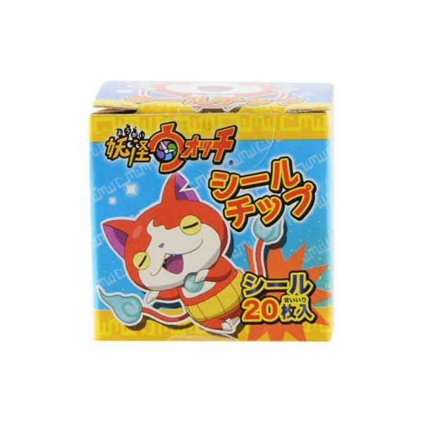 妖怪ウォッチ　シールチップ（シール２０枚入り）が１２個入りです。ピースサイズ　　W35×D35×H35 (mm)ボックスサイズ  W142×D110×H37 (mm)