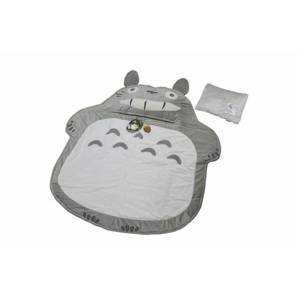 商品名となりのトトロ夢心地（寝袋シェラフ）サイズ本体：約１２７×１４０ｃｍ（耳、手含む）枕：２８×３９ｃｍ素材前/背面部表側：ポリエステル１００％裏側：ポリエステル８０％/綿２０％詰め物：ポリエステル１００％生産国中国