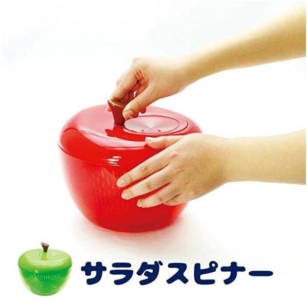 りんごモチーフがかわいらしい、サラダスピナーです。