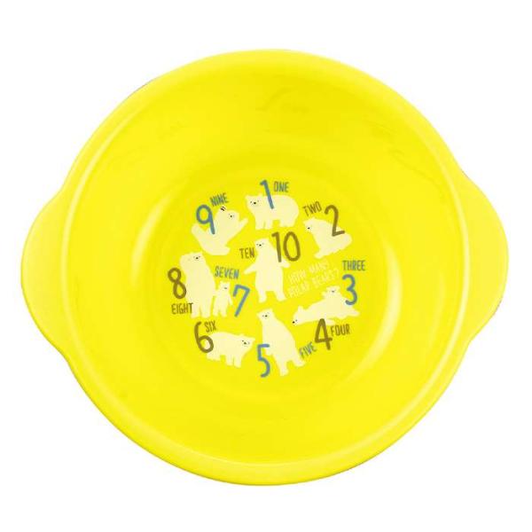 白クマのイラストがかわいいお風呂道具。子供湯桶。