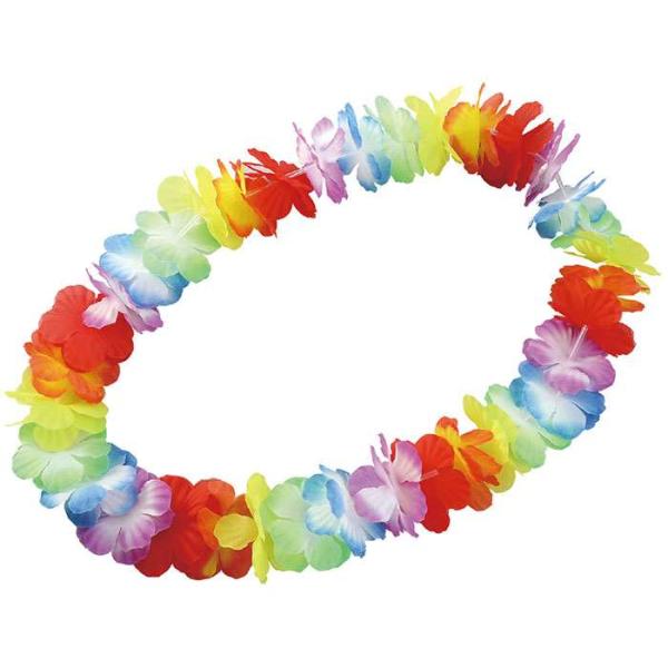 フラワーレイ。カラフルでかわいいフラワーレイ。ボリュームがあって華やかです。