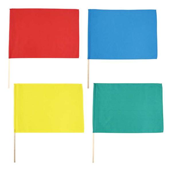 中旗。大きさは約50ｘ36ｃｍ。カラー、赤（4521718148236：14823）、青（4521718148243：14824）、黄（4521718148250：14825）、緑（4521718148267：14826）、です。手軽な大き...