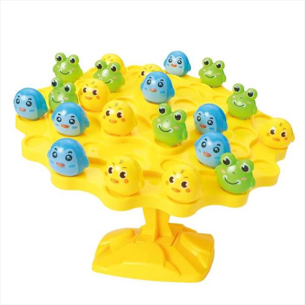 かわいいヒヨコやカエルなどのアニマルコマをバランスよく積み上げるスリリングなバランスゲームです。サイコロを振って出た数だけコマを土台に乗せていくシンプルなルールなので、小さなお子様から大人まで楽しめます。倒れそうで倒れない、手に汗握るドキド...