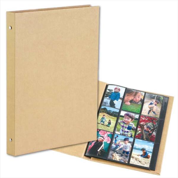 チェキやトレーディングカードを216枚収納できる、大容量アルバムです。黒台紙なので、写真が綺麗に映えます。表紙に絵を描くことができるので、デコレーションしてオリジナルのアルバムがつくれます。使用可能画材：水彩絵の具、クレヨン、油性マーカー、...