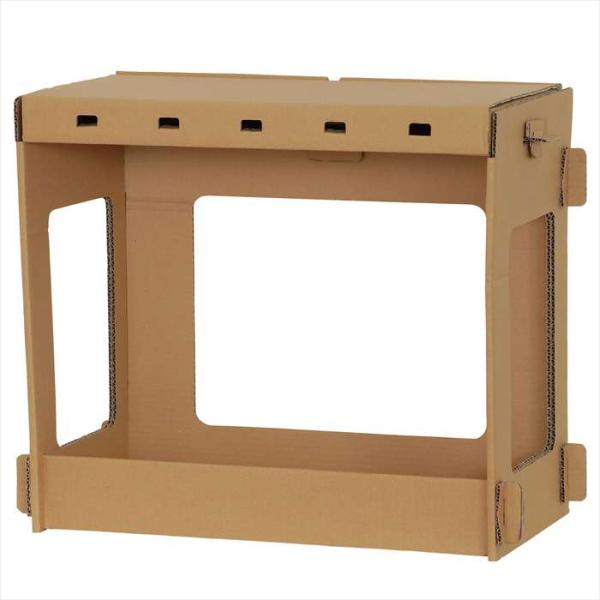 折りたたんで組み立てる、段ボール製の千本釣り台です。工具不要で簡単に組み立てることができ、イベントや縁日、学園祭などで手軽に千本釣りコーナーを設置することができます。無地なので、絵具や布などの画材、装飾品を使ってイベントのテーマや季節感に合...