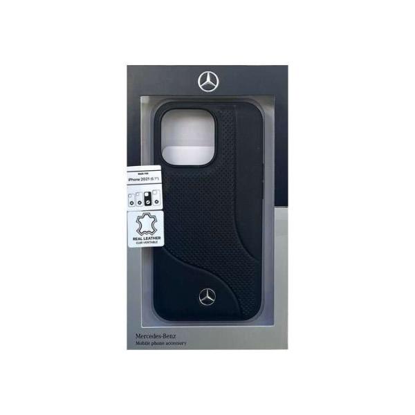 メルセデス・ベンツ iPhone13 Pro用 牛革 背面ケース。