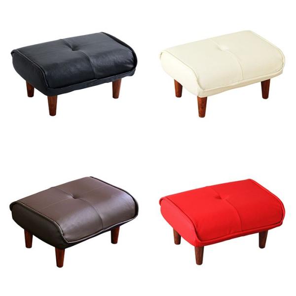 ソファ・オットマン（レザー）。カラーバリエーションは、ブラック(JAN：4535306168506/品番：SH-07-KLN--BK---LF2)、アイボリー(JAN：4535306168513/品番：SH-07-KLN--IV---LF2...