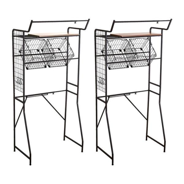 幅は65cmから90cmまで無段階に調整できるので大型洗濯機にも対応できます。カラーバリエーションは、シャビーオーク(JAN：4535306189617/品番：LDR-K--SBO)、ウォールナット(JAN：4535306189624/品番...