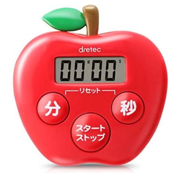 キュートな形と鮮やかなカラーが目を引くキッチンタイマー。かわいい見た目でけでなく、タイマーとしての機能も充実しています。セットした時間になると音が鳴るカウントダウン機能に加え、ストップウォッチのように経過時間を計るカウントアップ機能も搭載。...