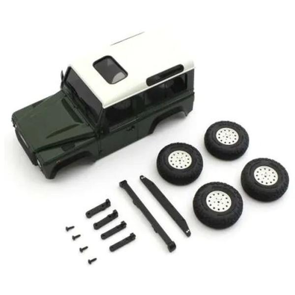 京商 MX-01 ランドローバー ディフェンダー 90 C グリーン MXBT09GR ボディセットです。