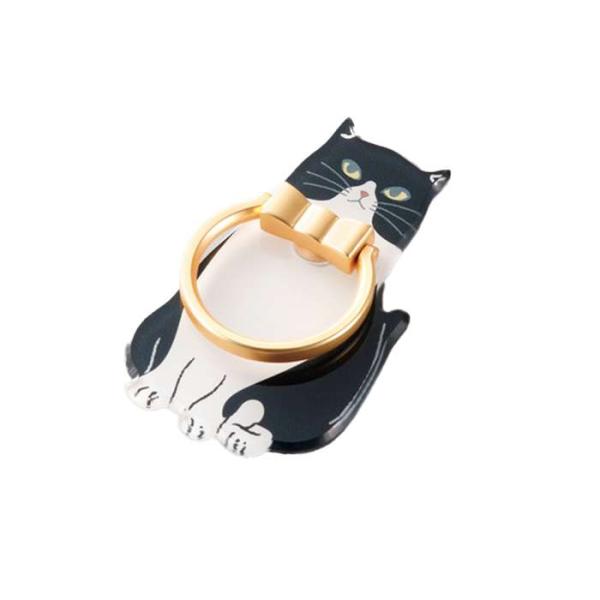 背面に貼りつけてスマートフォンの落下を防ぐ、フィンガーリングです。リング部分のリボンが蝶ネクタイのように見えるかわいいデザインです。持ち方に合わせてリングが回転し、持ちやすい角度に調整可能です。動画視聴時にリング部分がスタンドになる、便利な...