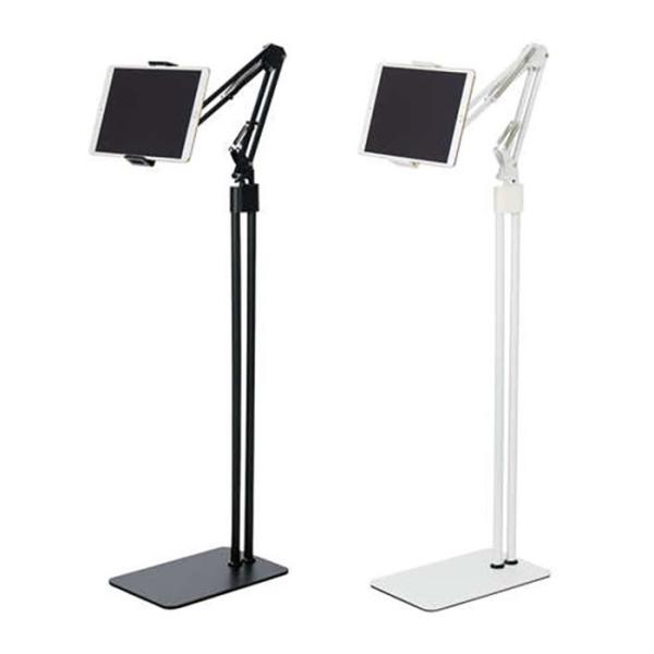 広い空間や部屋の中央でも高さを保持してスマートフォンやタブレットを使用できる床置式フレキシブルアームスタンドです。タブレットをしっかり固定し自在に位置調整できるため、リビングからベッドサイドまで様々な場所でお使いできます。およそ5.0〜12...
