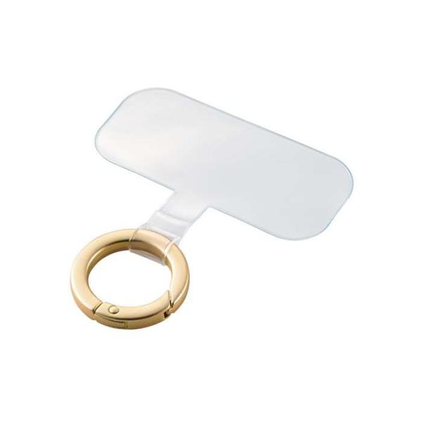 ■スマートフォンとケースの間に挟むだけでストラップホールを追加できる、1口タイプのストラップホールシートです。  ■お使いのスマホケースにストラップホールがなくても、ケースのケーブル穴に通すだけで使用できます。  ■直径30mmの大きなリン...