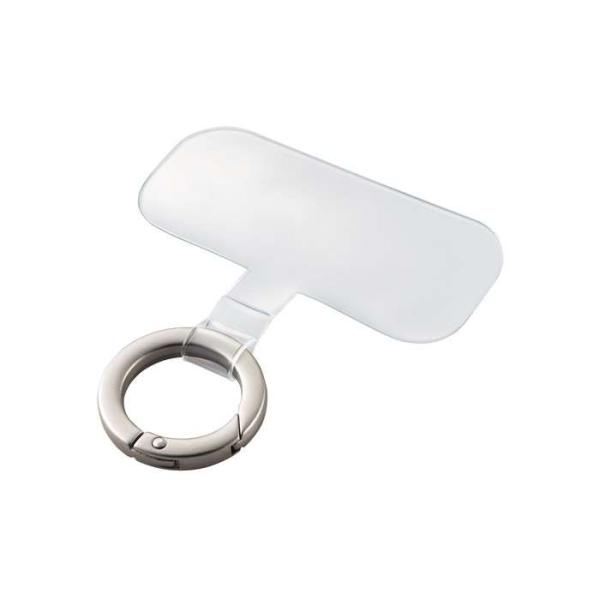 ■スマートフォンとケースの間に挟むだけでストラップホールを追加できる、1口タイプのストラップホールシートです。  ■お使いのスマホケースにストラップホールがなくても、ケースのケーブル穴に通すだけで使用できます。  ■直径30mmの大きなリン...