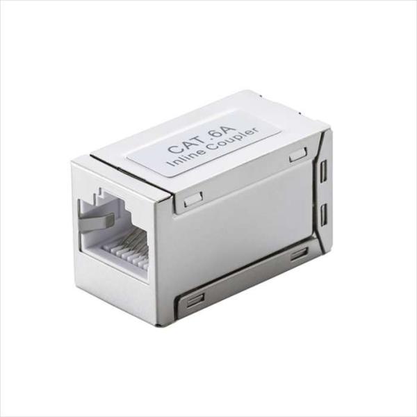 ■Cat6AのLANケーブルを延長するRJ45中継コネクターです。  ■10GBASE-T/1000BASE-TX/1000BASE-T/100BASE-TX/10BASE-Tの環境で、安定したデータ転送速度を確保します。  ■中継時の伝送...