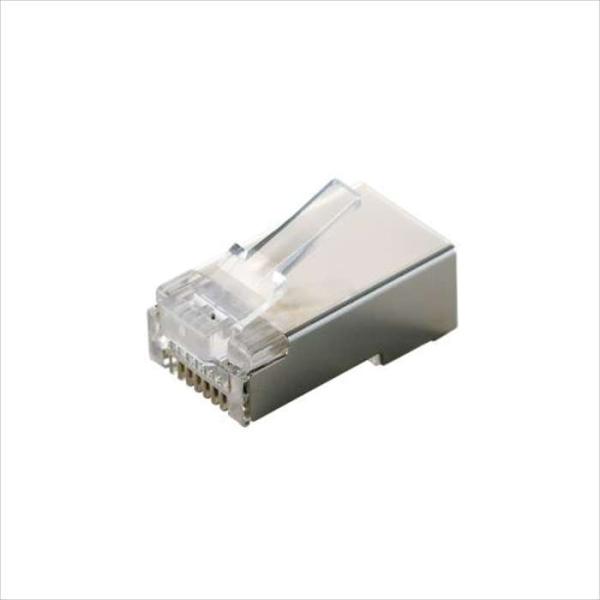■LANケーブルの自作に。Cat5e用のRJ45コネクター10個入りです。  ■Cat5eの単線ケーブルおよびヨリ線ケーブルの両方に対応しています。  ■STP(Shielded Twisted Pair)タイプであり、シールドありLANケ...