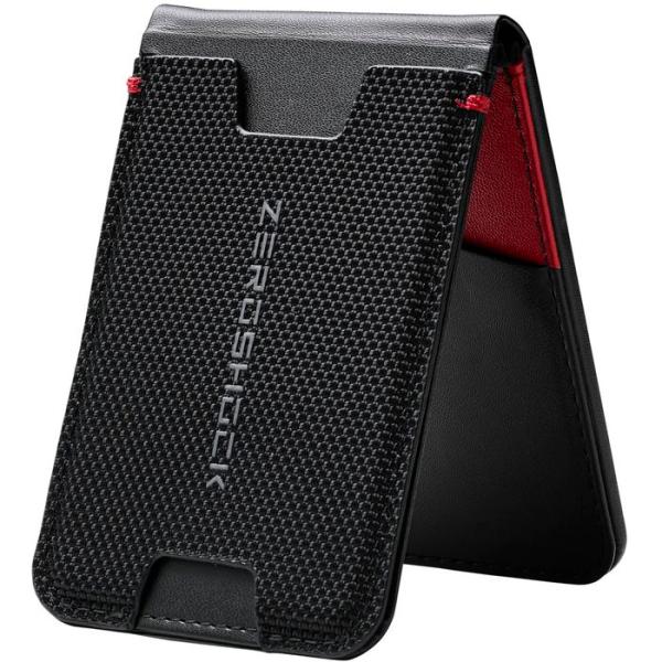 MagSafe対応で背面にしっかり固定!タフなCORDURA(R)バリスティックナイロンを採用し、カードを出し入れしてもヘタりにくいZEROSHOCKのカードケーススタンドです。最大3枚のカードをスマートに持ち運べ、磁気防止シート付きでIC...