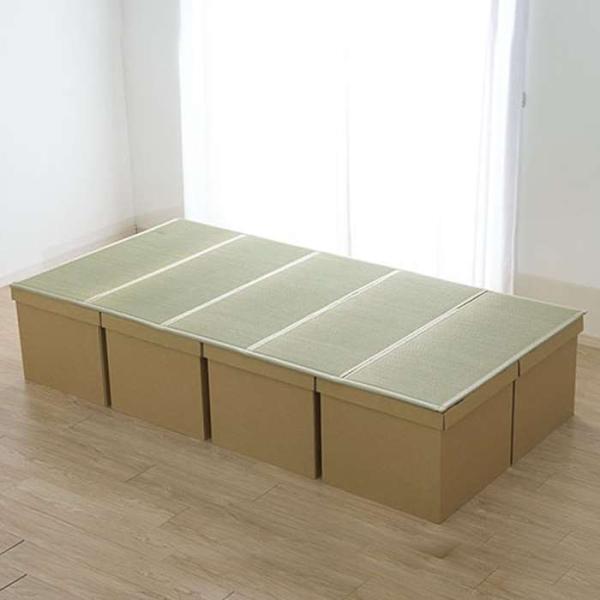 避難所生活をより快適に。程よい高さで足腰にやさしい。備えて安心,防災畳ベッド。簡易型段ボールベッドに畳が付いて、いざという時にも簡単に組み立てできます。床から高さ40cmで立ち上がりやすく足腰にやさしい高さです。段ボールベッドの蓋を開ければ...