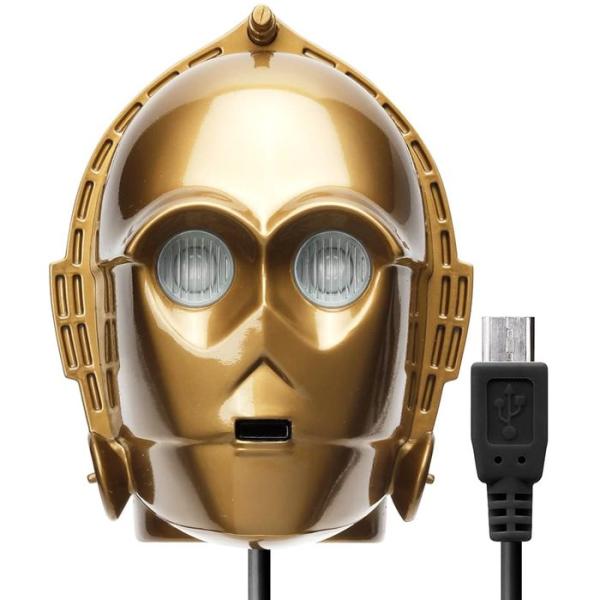 「PG-DAC351C3」は、STARWARSのキャラクターデザインのコンセントからmicro USB搭載のスマートフォンやタブレットの充電ができる出力電流2AのAC充電器。充電中に目が光るのが特長です。入力100V〜240Vなので海外でも...