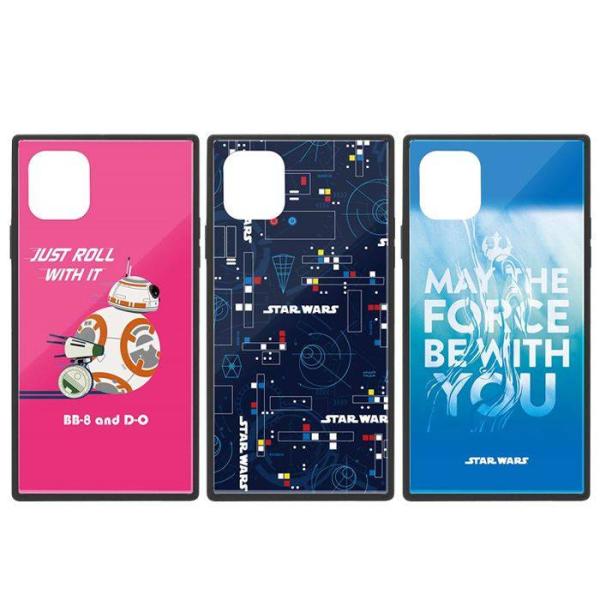 iPhone 11 Pro Max対応ケース。「STAR WARS」のキャラクターデザインのガラスの光沢とTPUの一体感が美しいハイブリッド設計のiPhone 11 Pro Max ガラスハイブリッドケースです。背面にはキズに強い高硬度9H...