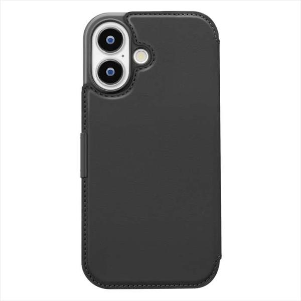 iPhone17対応。バックフリップケース。カラーはブラック。ip17632otc 。