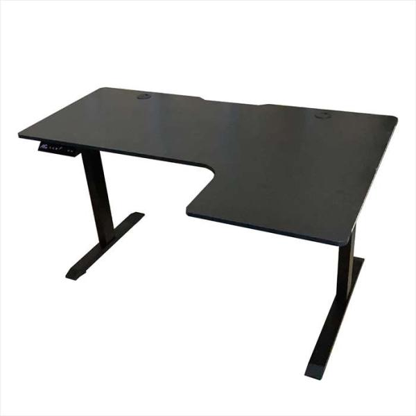 USBポートを搭載。電動昇降式L字デスク。コントローラーユニットで72cm〜120cmまで電動で高さ調節が可能。高さメモリー機能搭載でお好みの高さを2つまで記憶させることができます。昇降時に衝撃を与えると自動で停止する自動停止機能が搭載され...