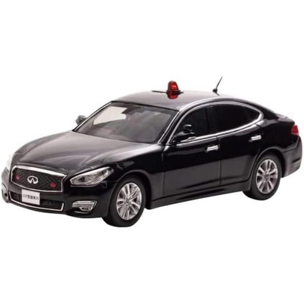 2代目日産フーガ (Y51)の要人警護車両を1/43スケールダイキャストでモデル化。グリルやリアにインフニティのマークが付いた中期型がベースとなっている。